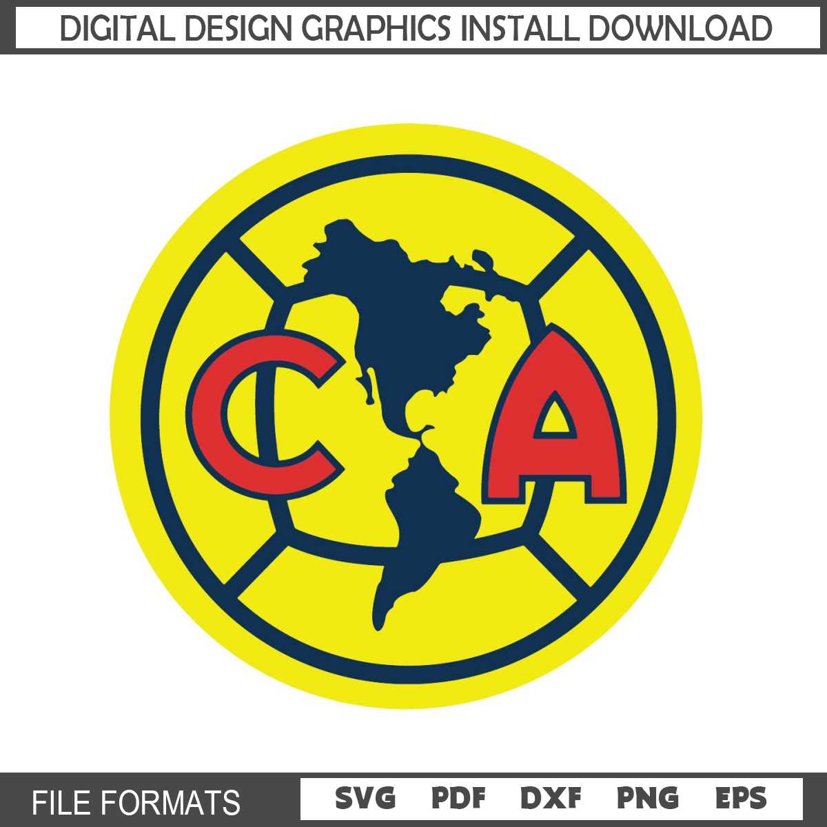 Club America Svg, Club America Sport Team Svg, Club America | Inspire ...