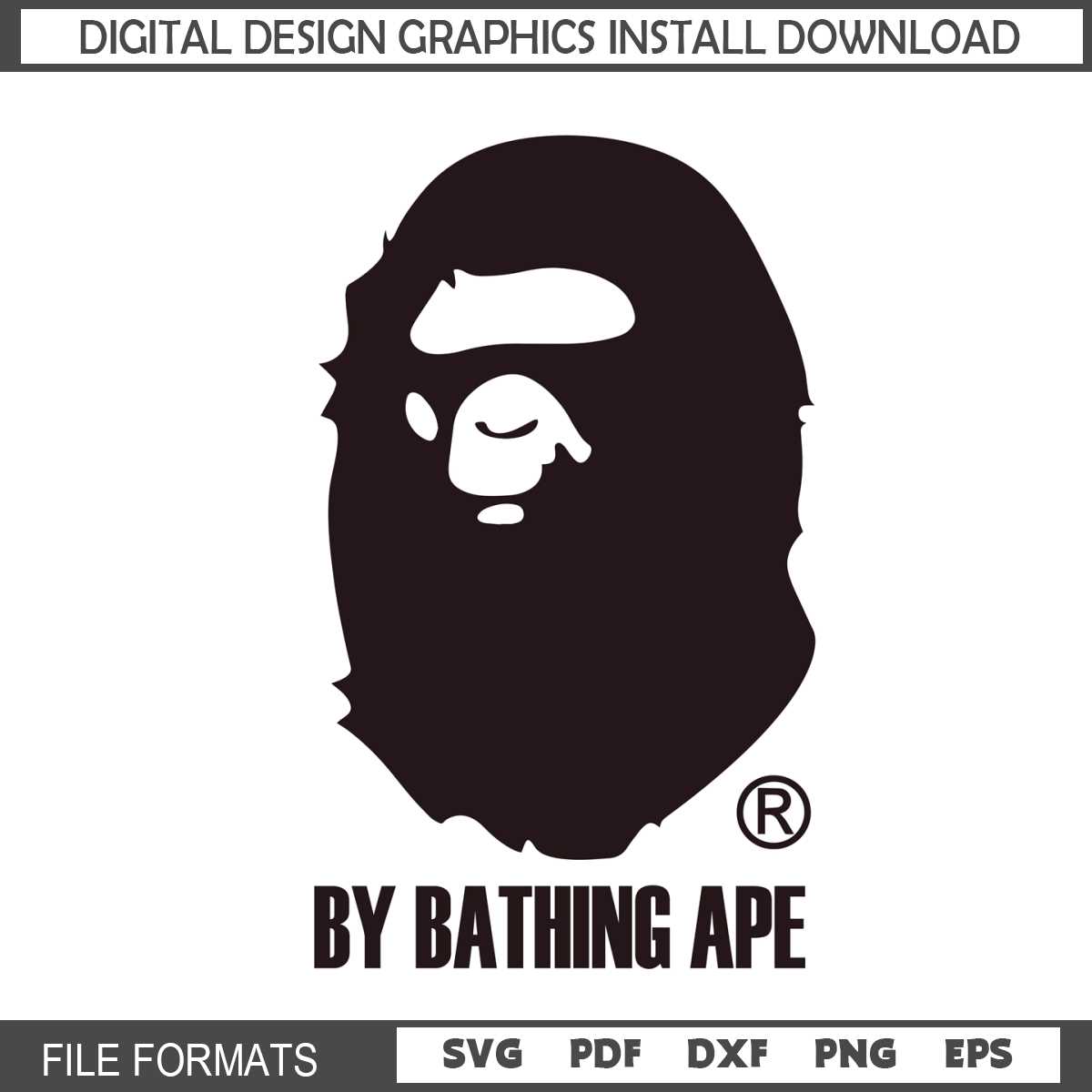 A Bathing Ape SVG, By Bathing Ape SVG, Bape Fashion | Inspire Uplift