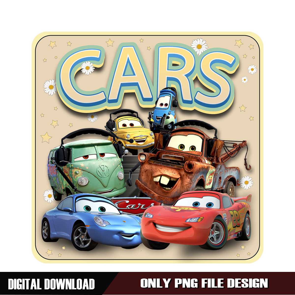 Disney Cars Lightning McQueen Friends PNG | Inspire Uplift
