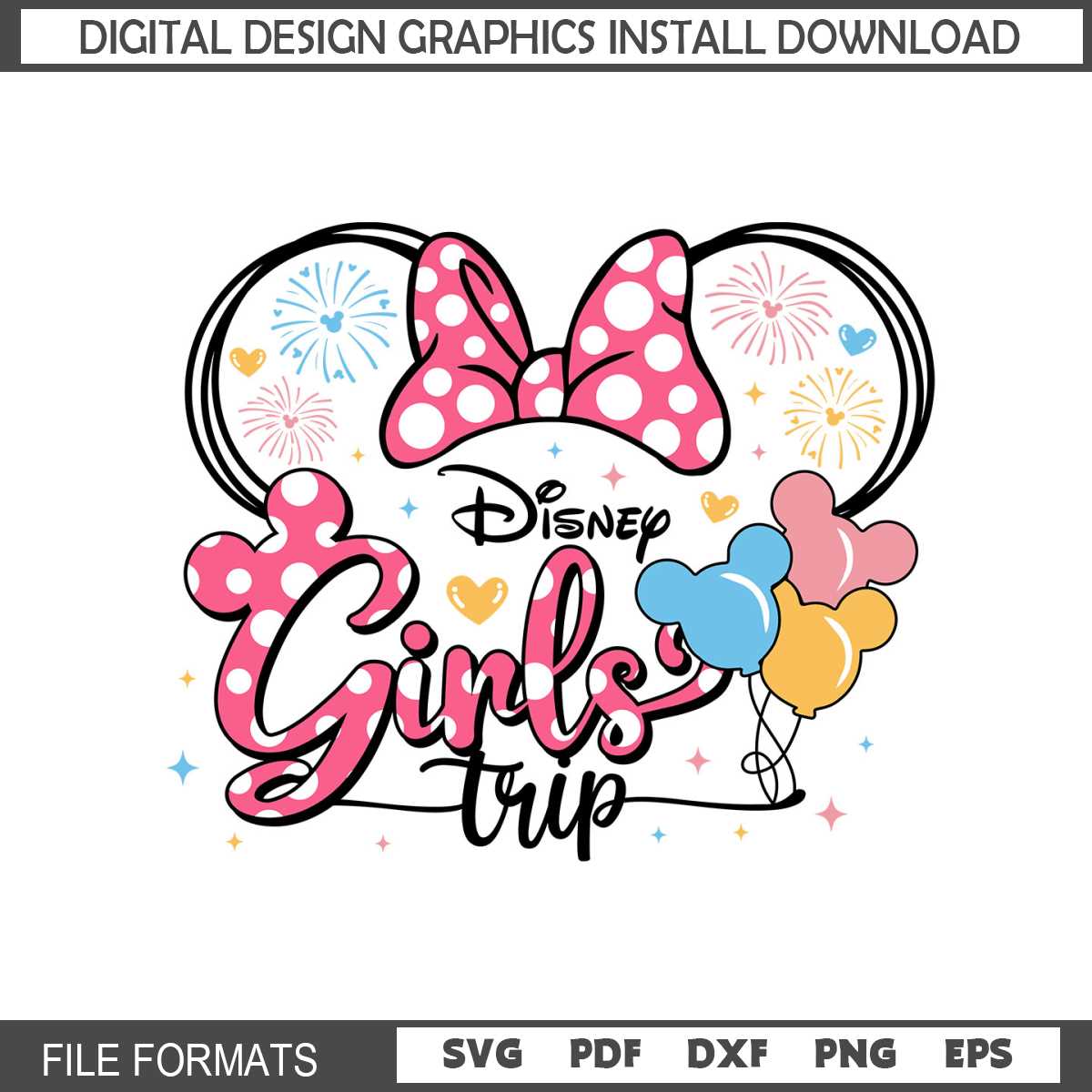 Minnie Mouse Disney Girls Trip SVG | Inspire Uplift