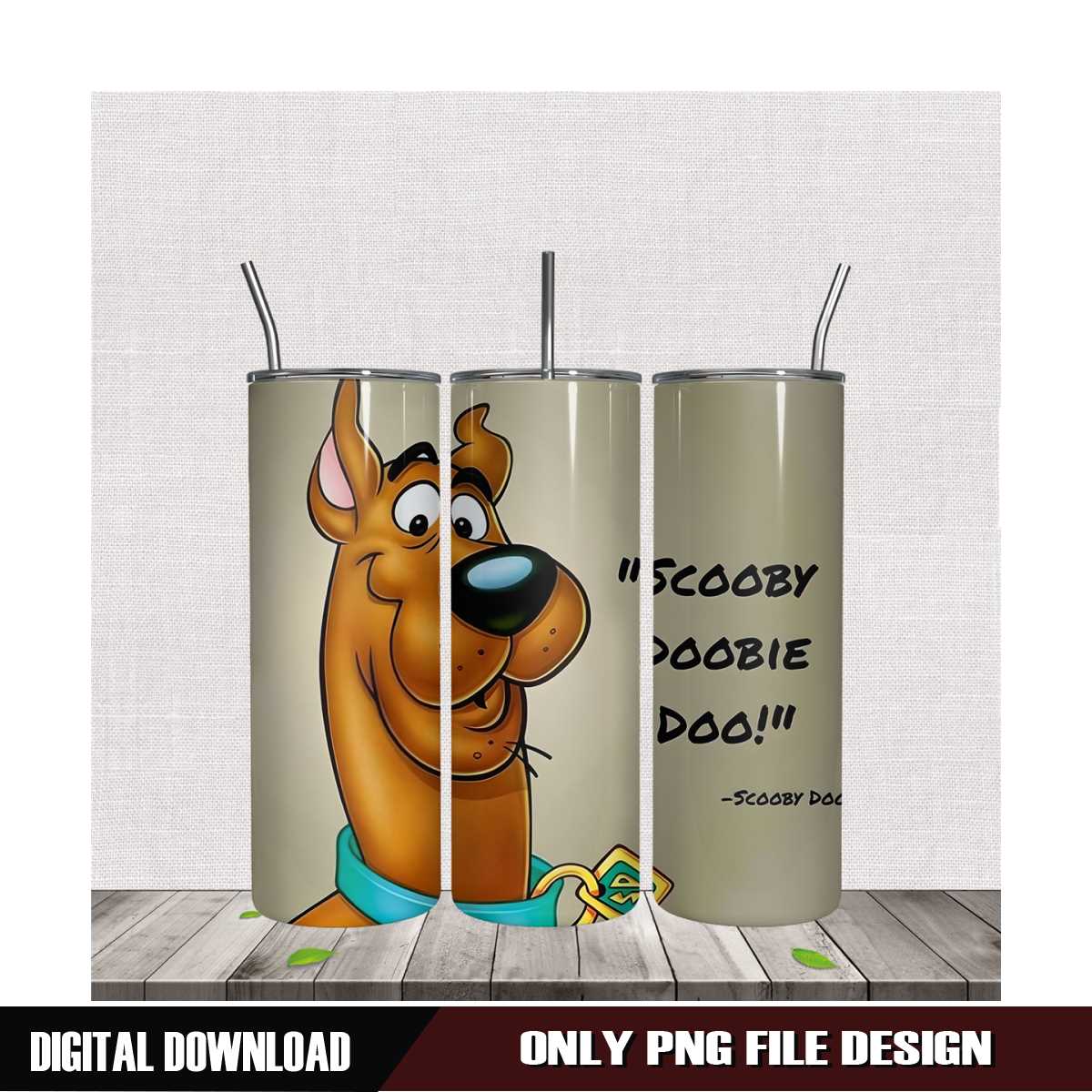 Scooby Doobie Doo Tumbler Sublimation PNG - Inspire Uplift
