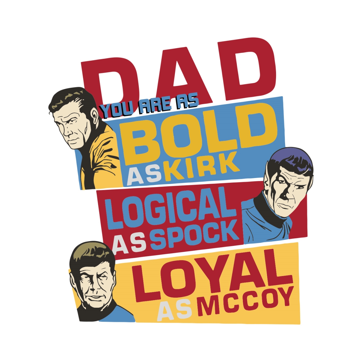 Star Trek Original Series Dad You Are Bold Svg, Fathers Day | Inspire ...