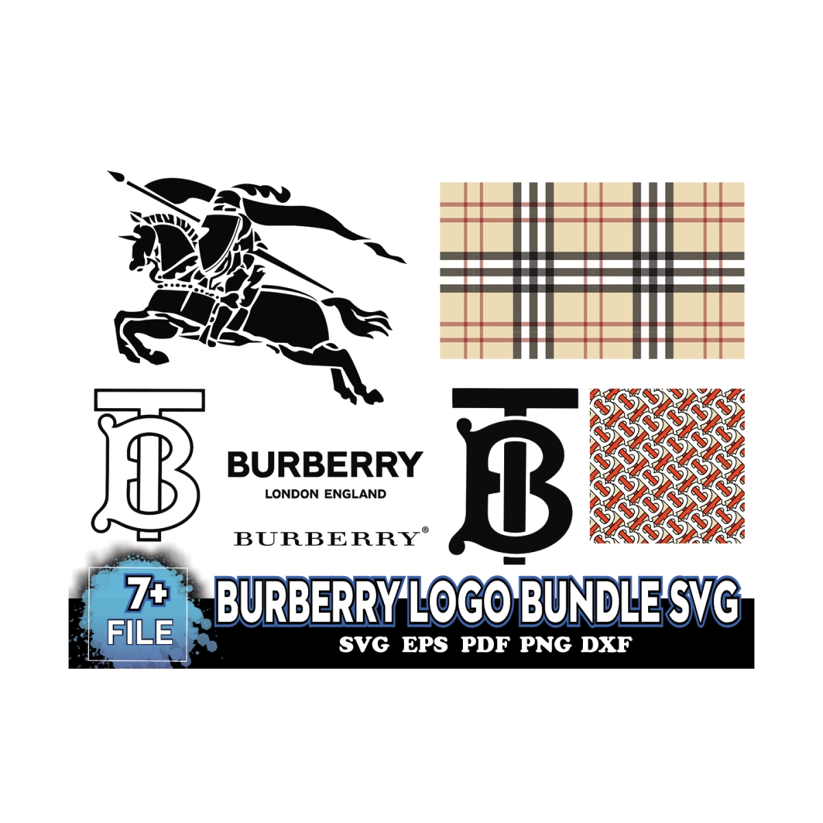 Burberry Logo Bundle Svg, Burberry Logo Svg, Brand Logo Svg, | Inspire ...