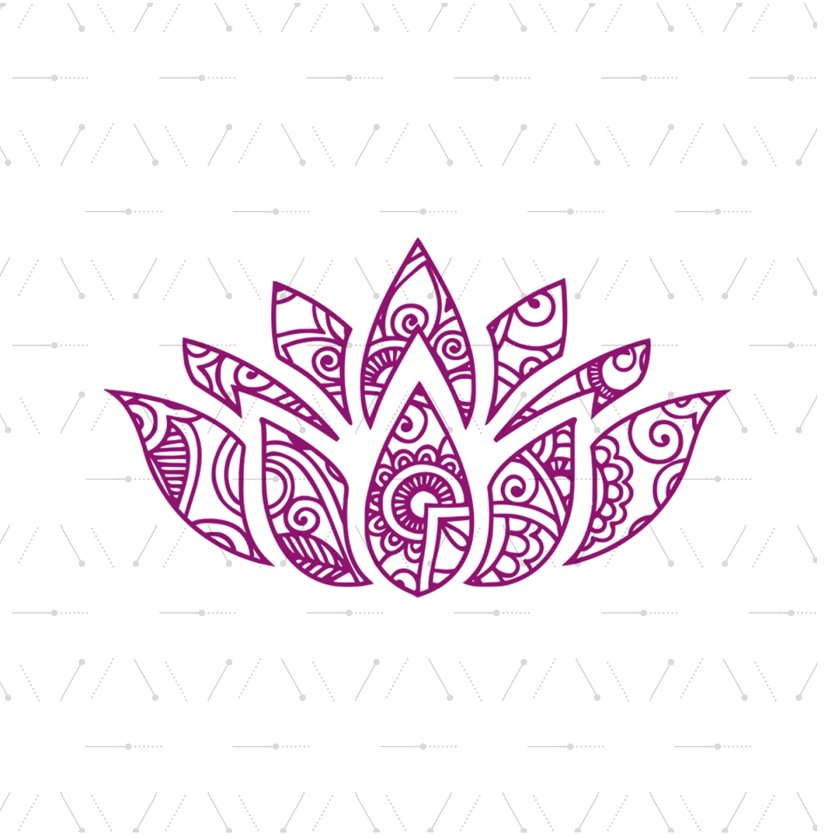 Lotus Mandala Svg, Flower Svg, Lotus Svg, Lotus Shape Svg, M | Inspire ...