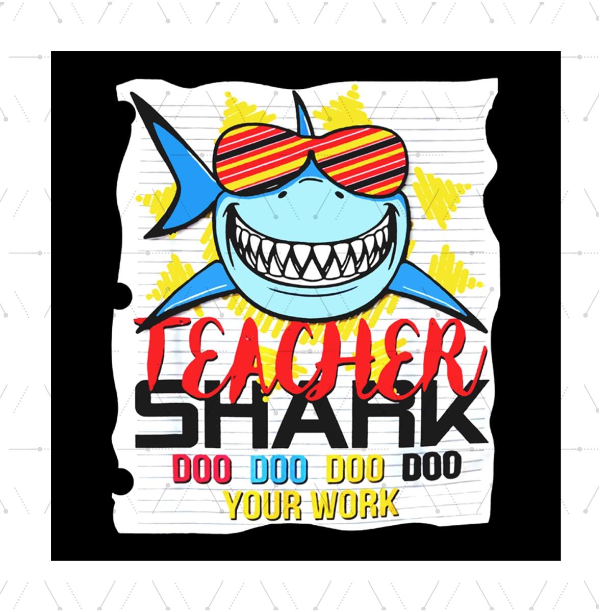 Teacher Shark Doo Doo Doo Svg, Cartoon Svg, Shark Svg, Teach | Inspire ...