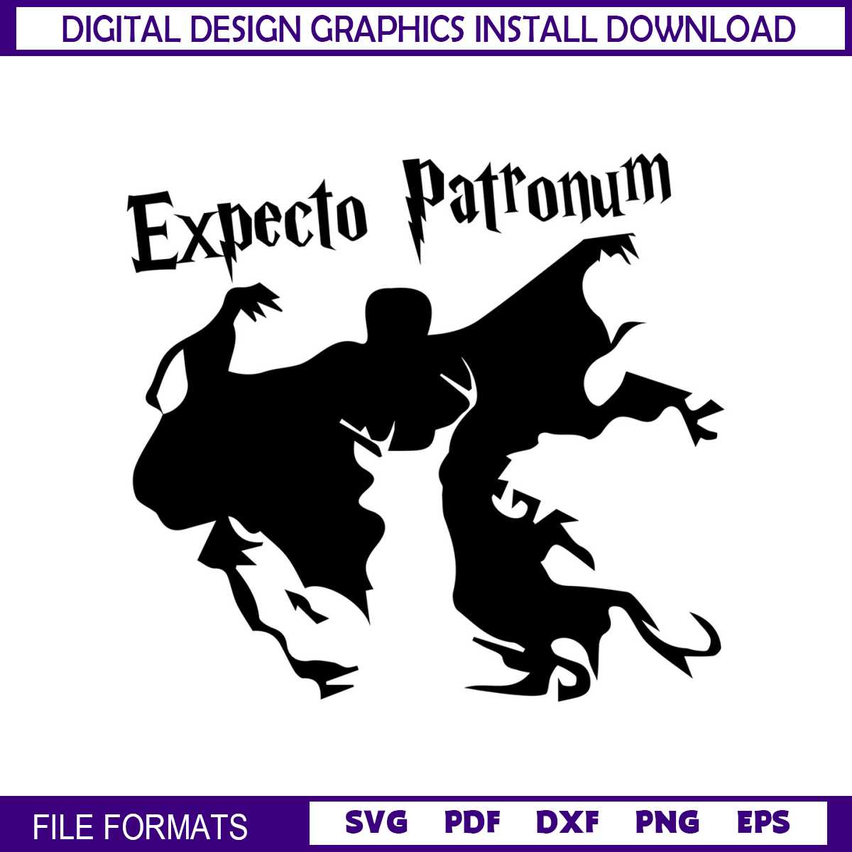 Harry Potter Expecto Patronum Ghost Moose SVG | Inspire Uplift