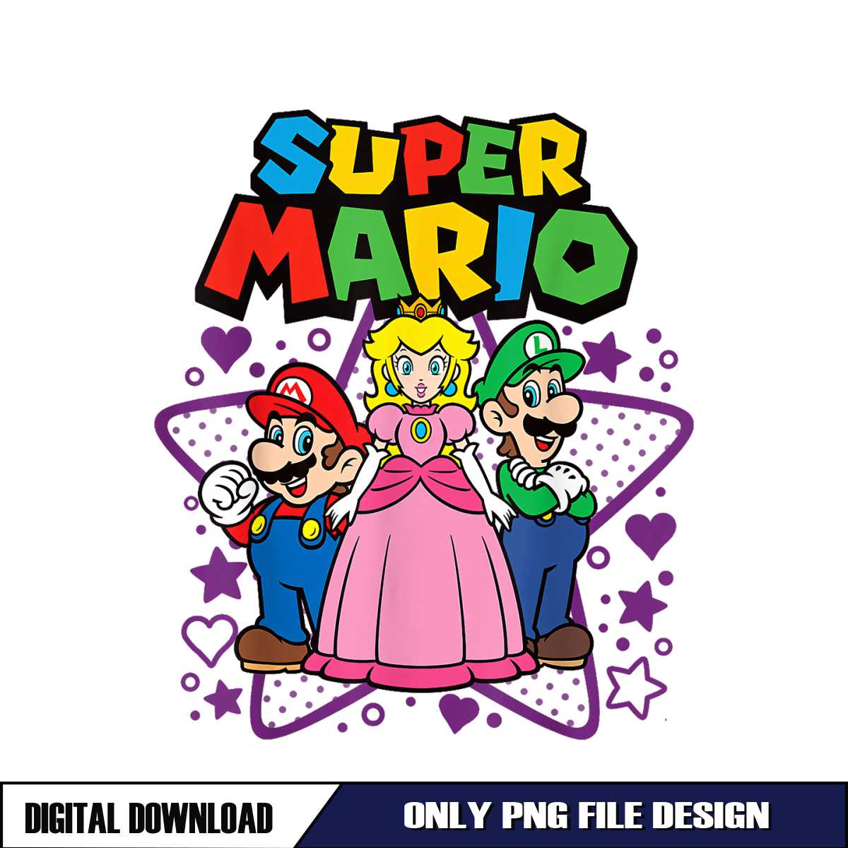 Super Mario Bros Stars Characters PNG - Inspire Uplift