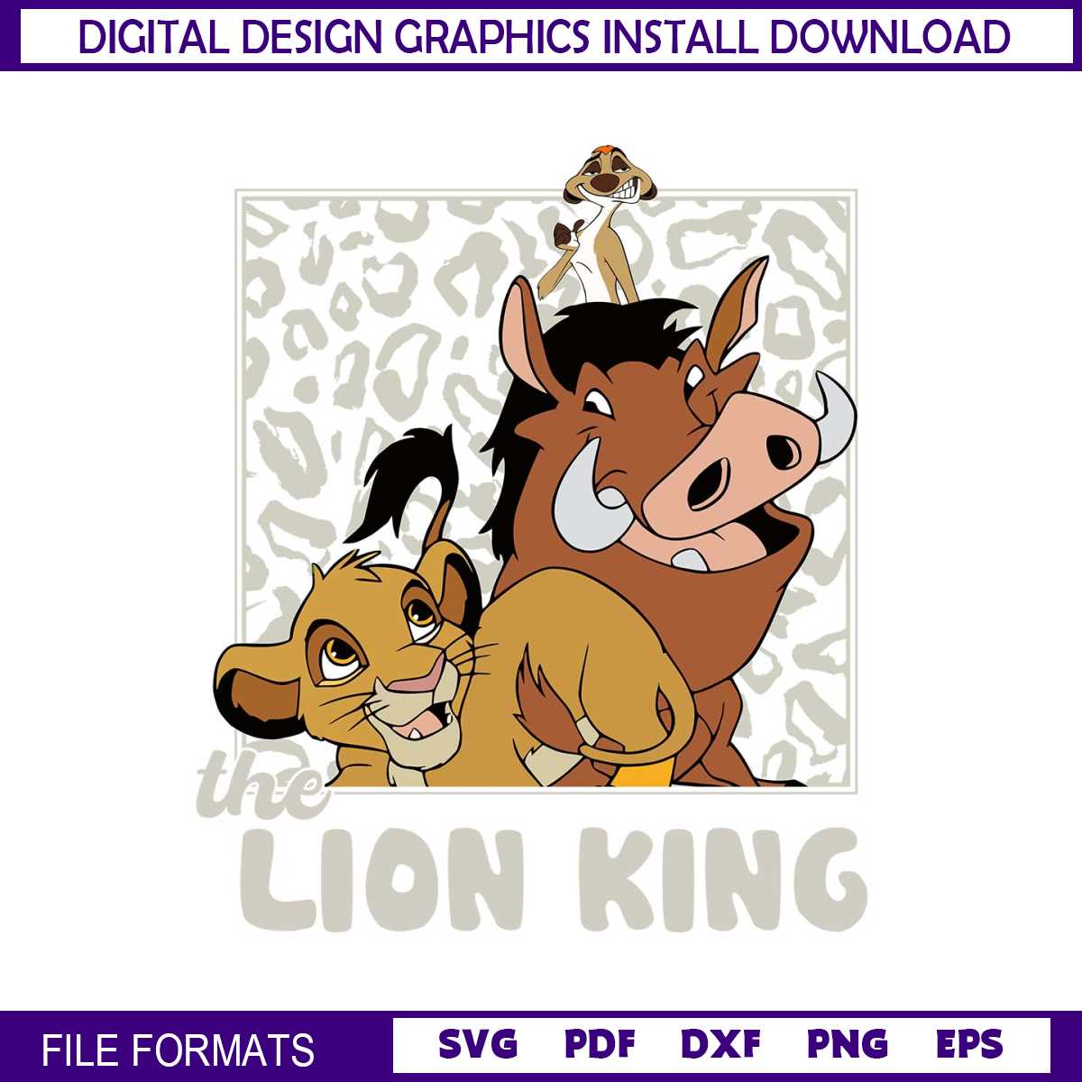 The Lion King Simba Friends SVG | Inspire Uplift