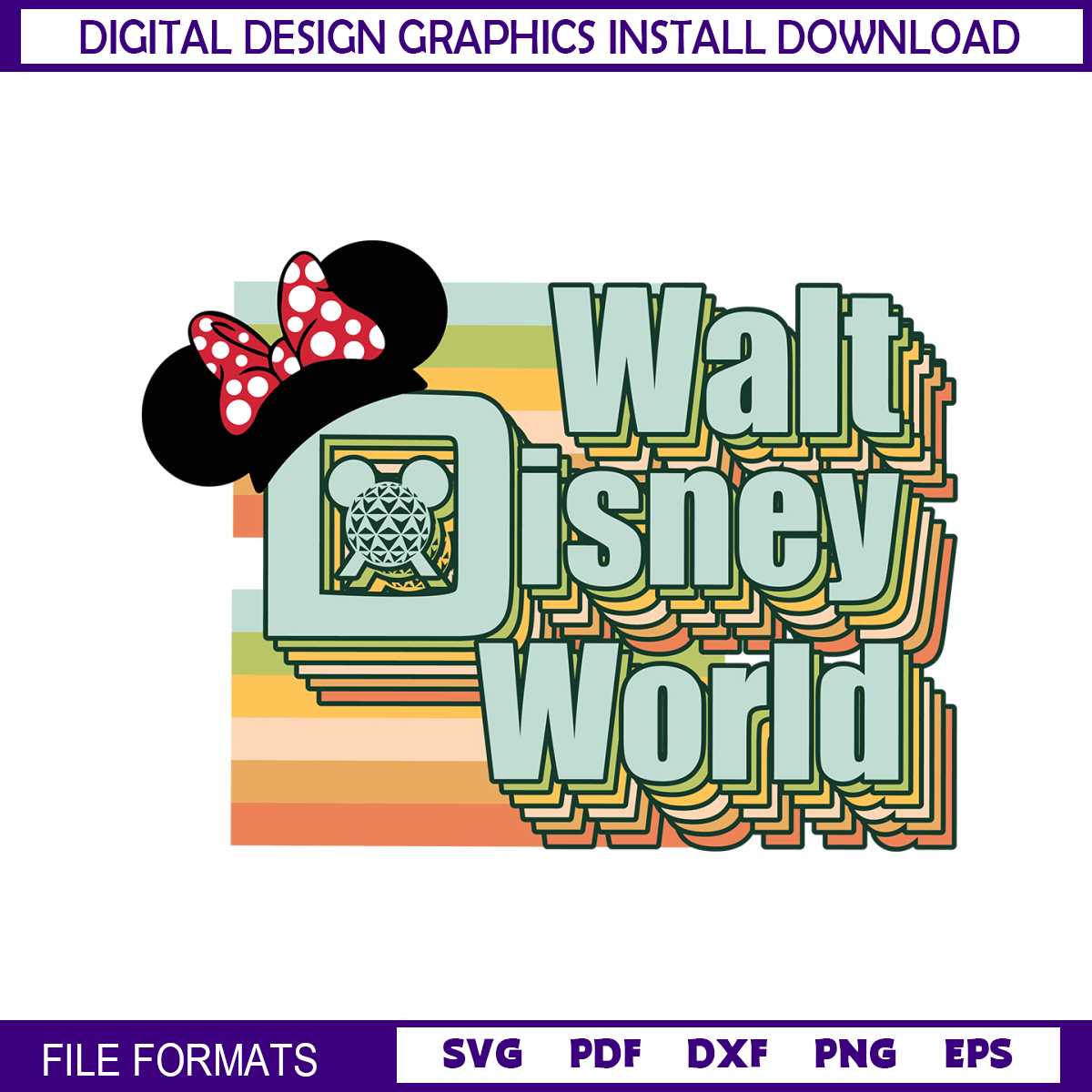 Minnie Mouse Walt Disney World Svg | Inspire Uplift