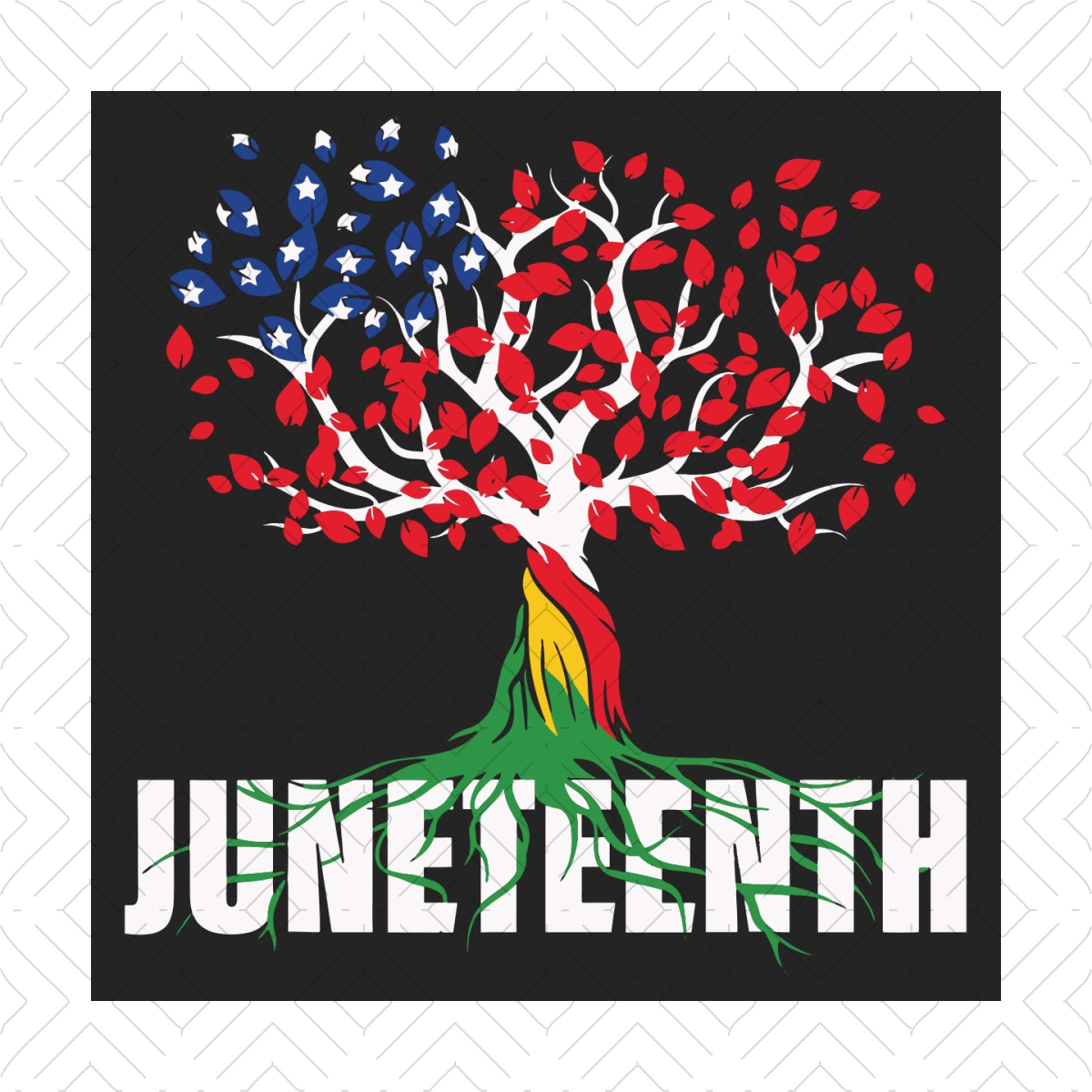 American Grown African Root Tree Svg, Juneteenth Svg, Black | Inspire ...