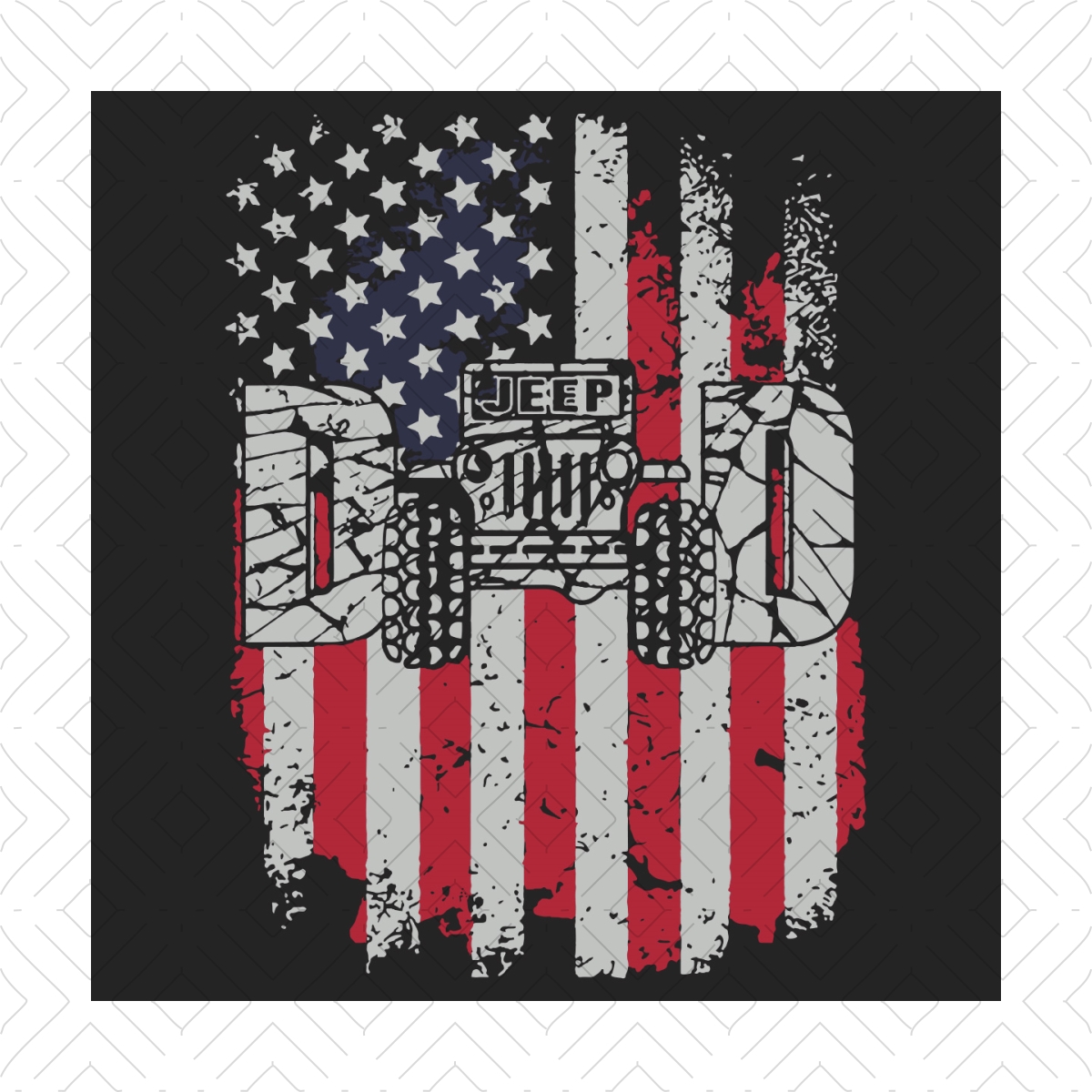 Jeep Dad American Flag 4th of July Svg, Independence Svg, Da | Inspire ...
