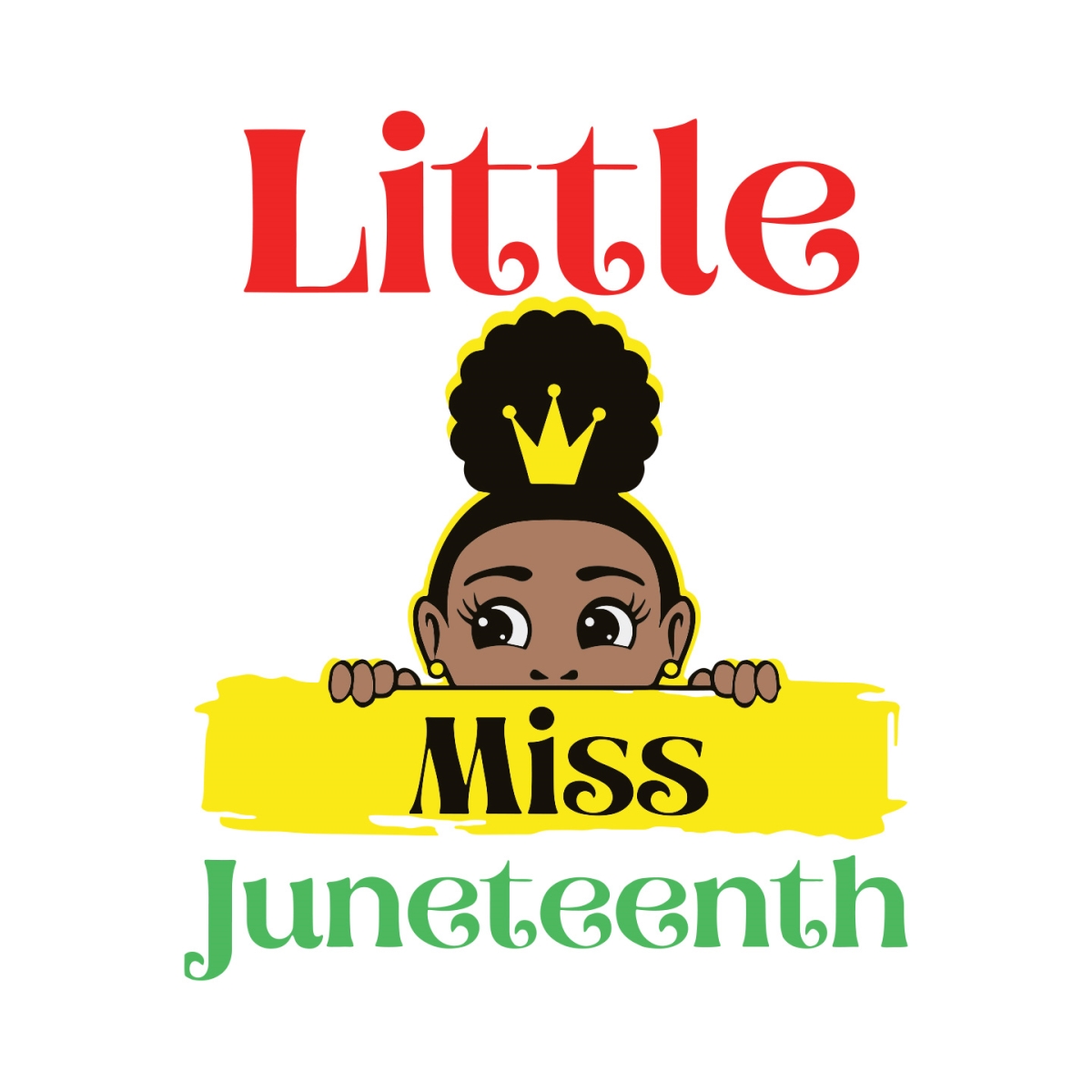 Kids Black Girl Little Miss Juneteenth Svg, Juneteenth Svg, | Inspire ...