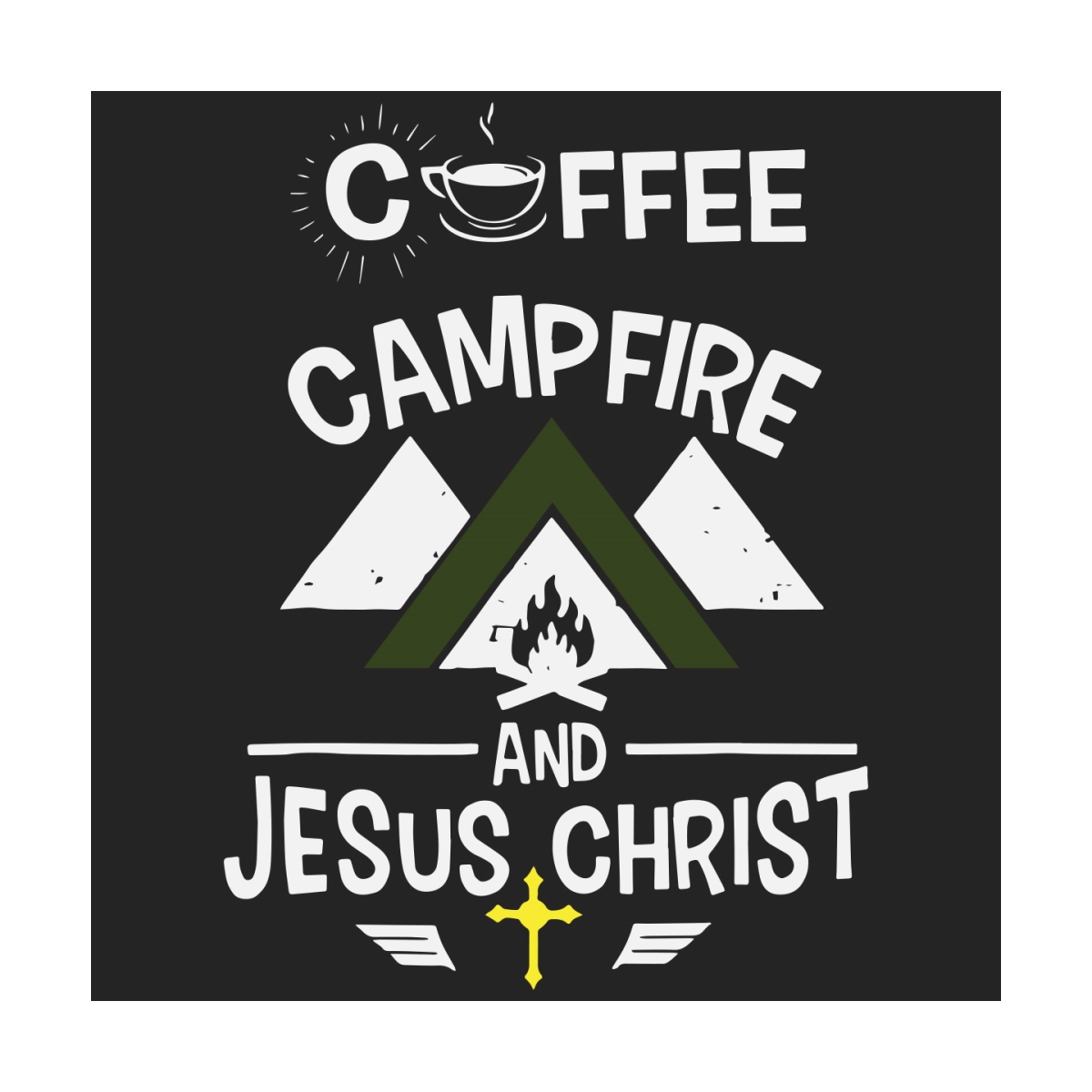 Coffee Campfire And Jesus Christ Svg, Trending Svg, Camping | Inspire ...