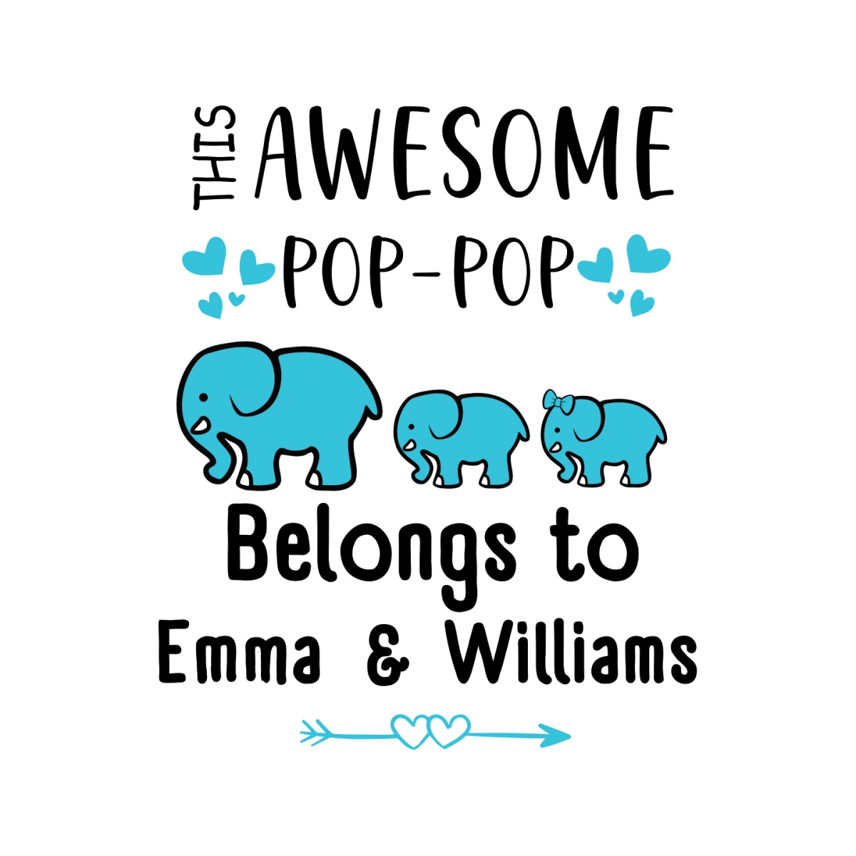 Personalized This Awesome Pop Pop Belongs To Svg, Fathers Da | Inspire ...