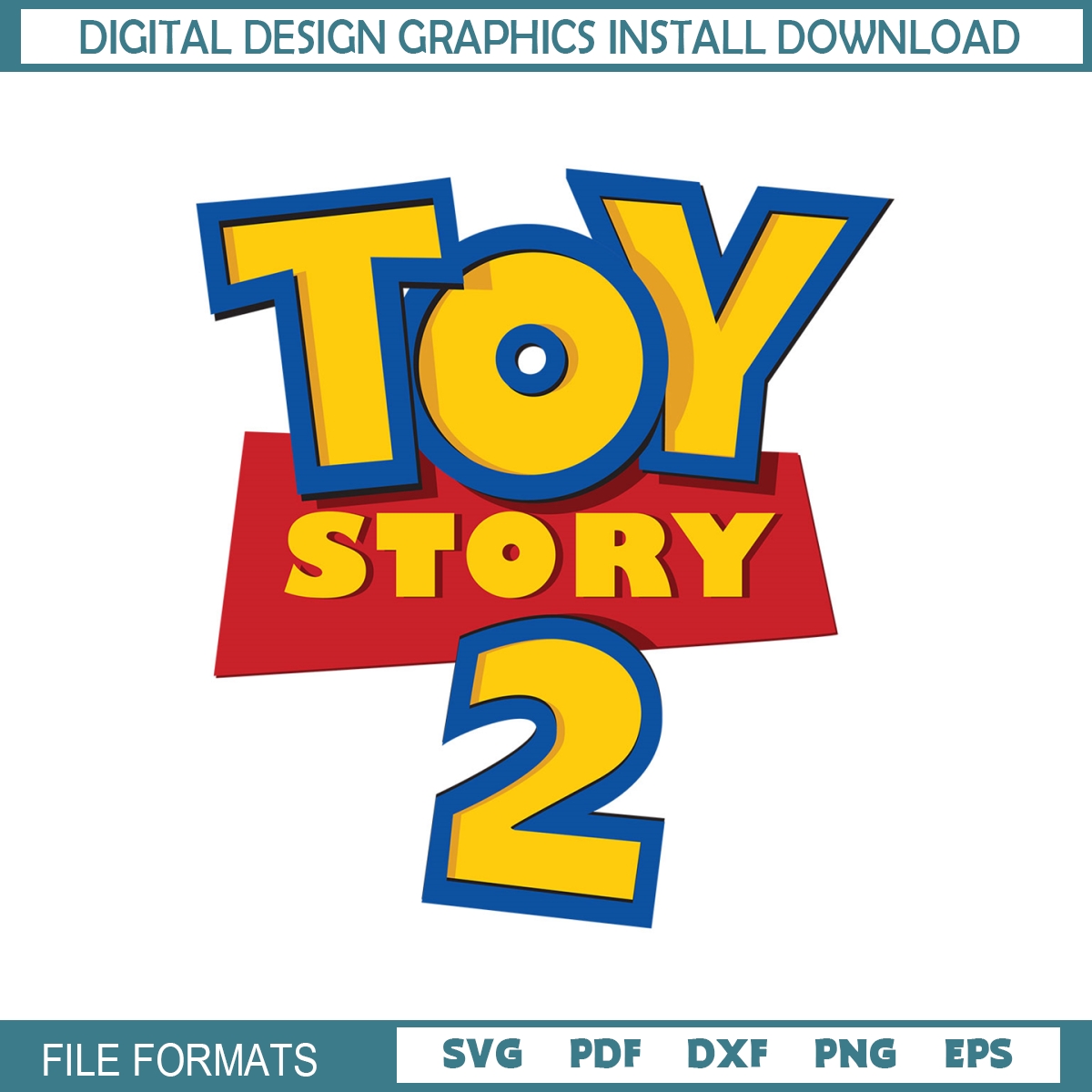 Disney Cartoon Toy Story 2 Logo Vector SVG | Inspire Uplift