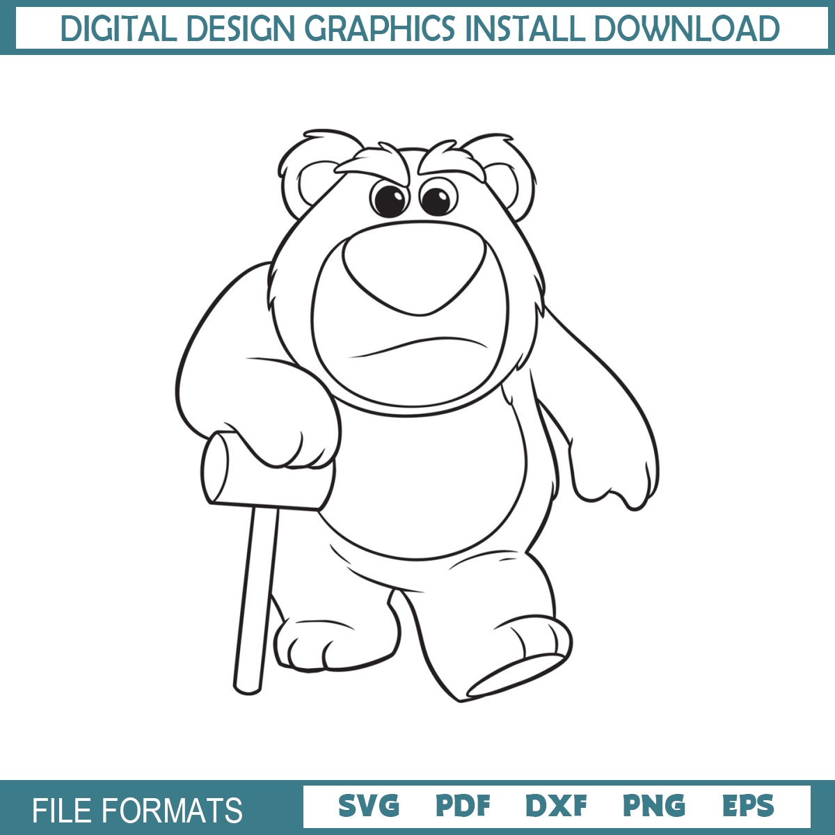 Disney Cartoon Toy Story Character Lotso Hugging Bear Toy Si | Inspire ...