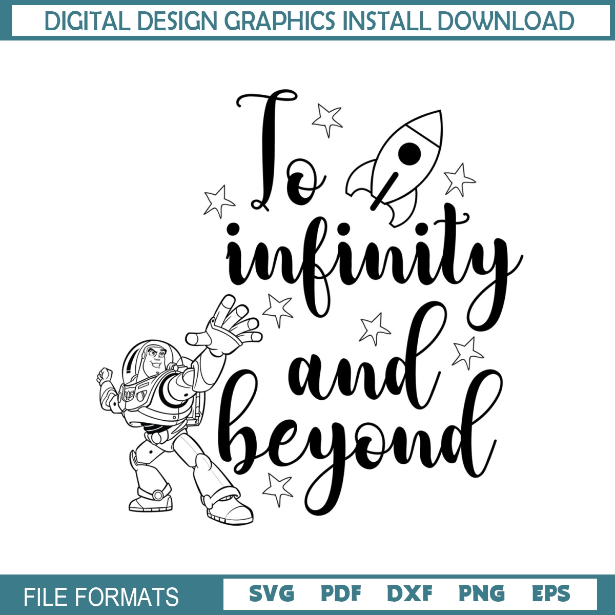 To Infinity And Beyond Toy Story Buzz Lightyear Silhouette S | Inspire ...