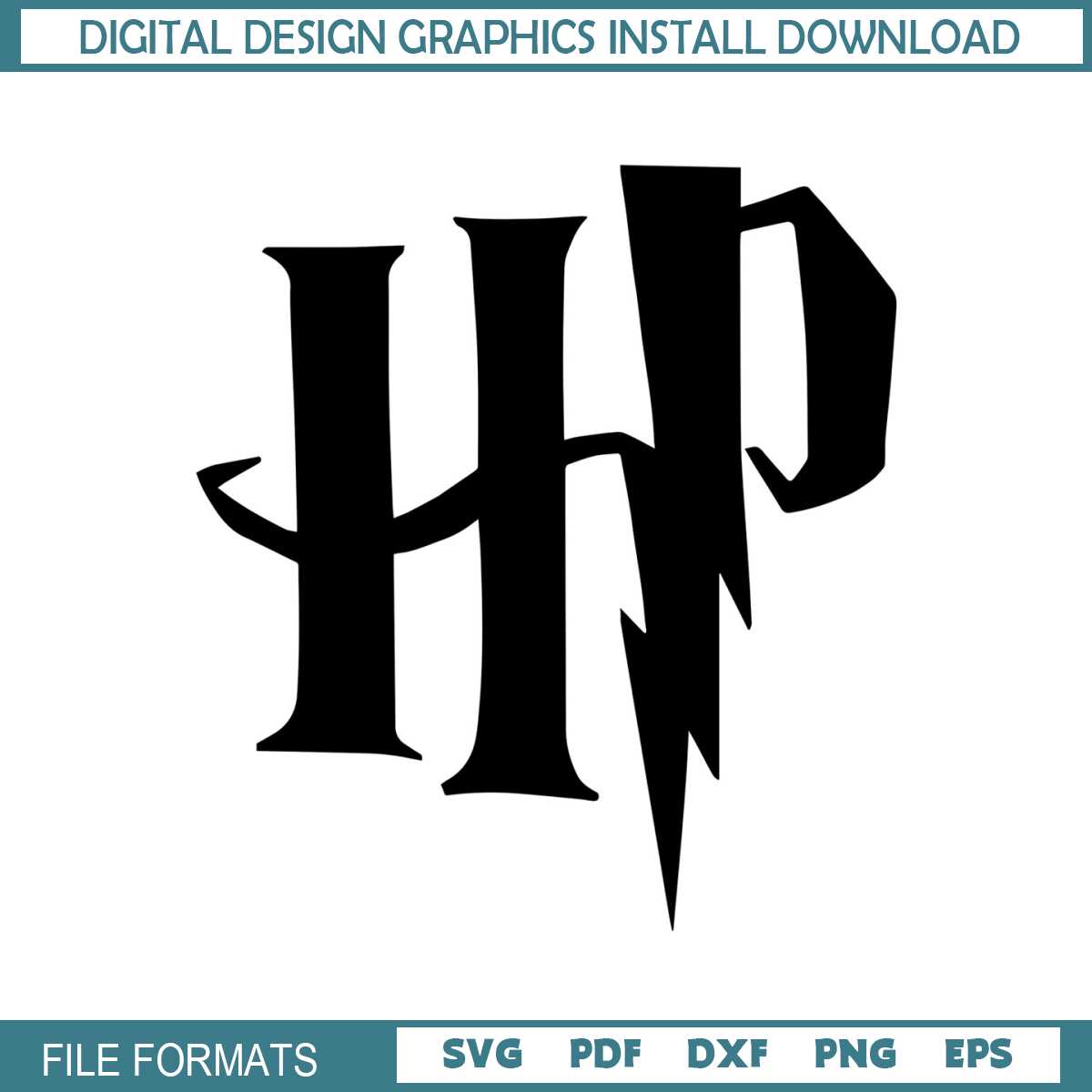 HP Logo Harry Potter Series Film SVG Cricut Sublimation | Inspire Uplift