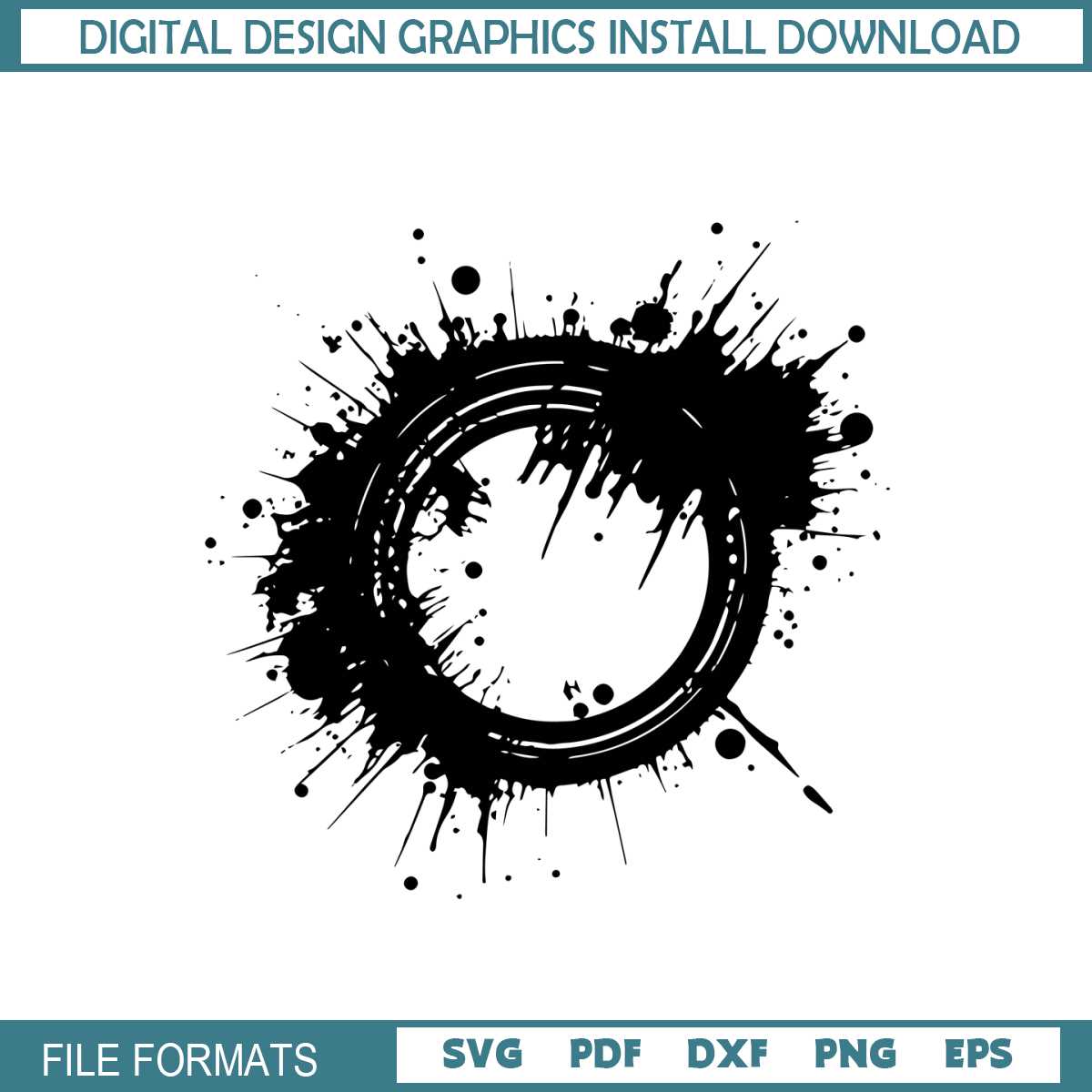 SPLATTER CIRCLE SVG, Splatter Circle Clipart, Splatter Circl | Inspire ...