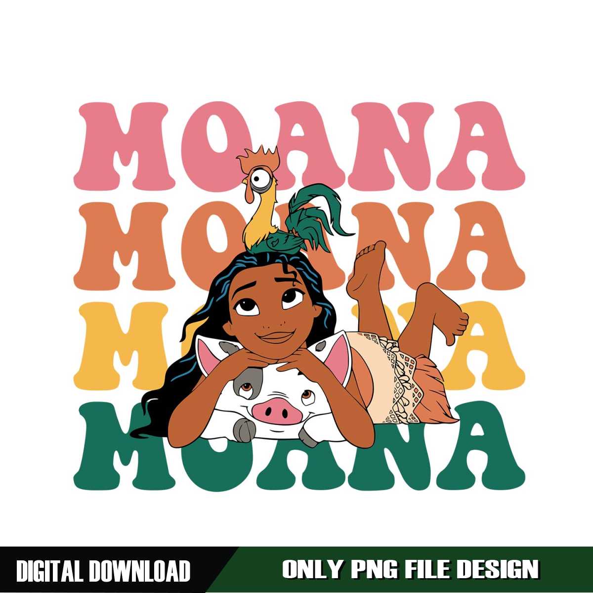 Disney Cartoon Moana Princess PNG - Inspire Uplift