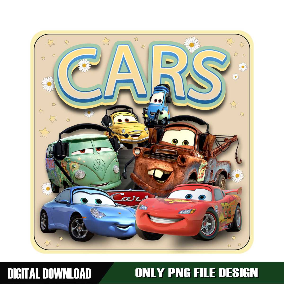 Disney Cars Lightning McQueen Friends PNG | Inspire Uplift