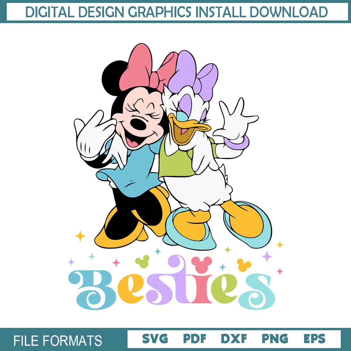 Minnie Mouse and Daisy Duck Best Friends Svg - Inspire Uplift