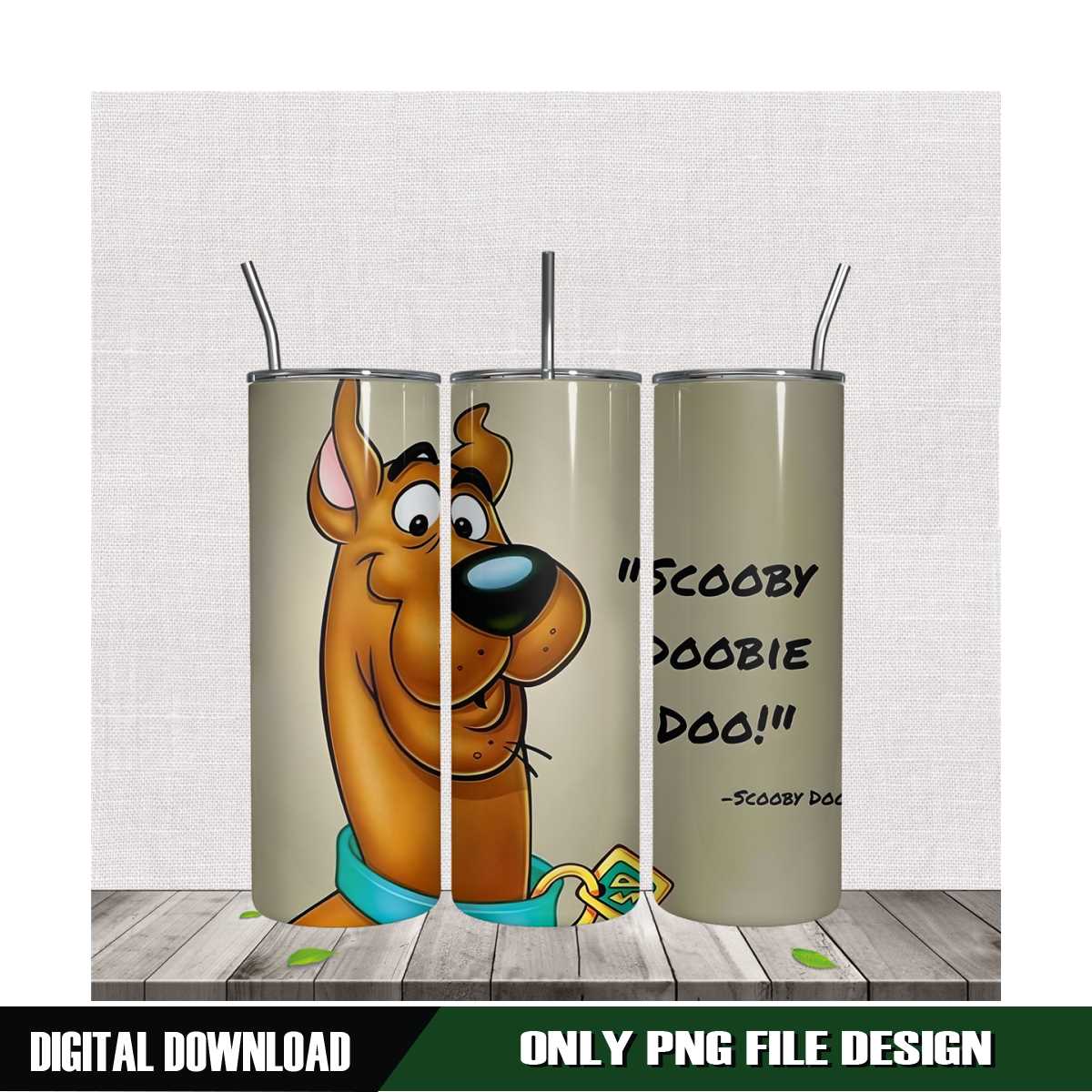 Scooby Doobie Doo Tumbler Sublimation PNG | Inspire Uplift