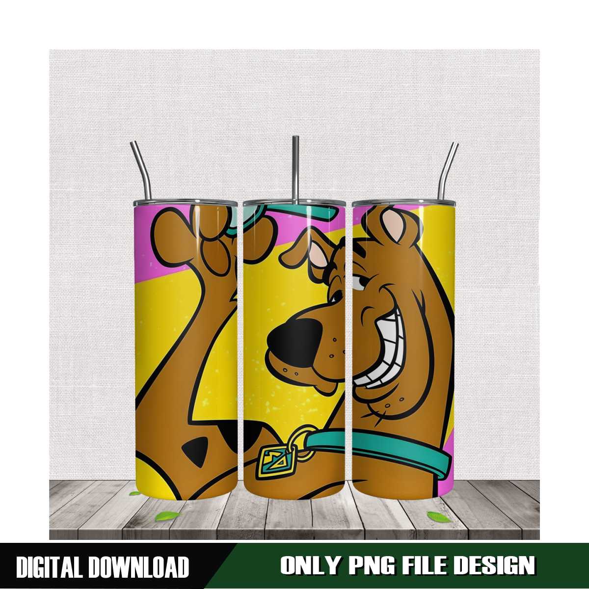 Scooby Doo Smile Tumbler Sublimation Design PNG | Inspire Uplift
