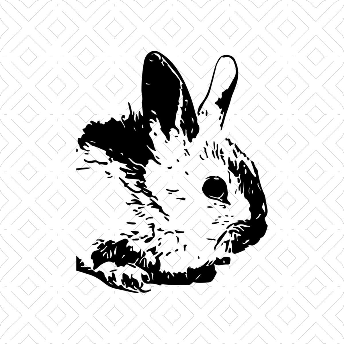 Rabbit SVG Cut File, Rabbit SVG, Rabbit Clipart, Floral Rabb | Inspire ...