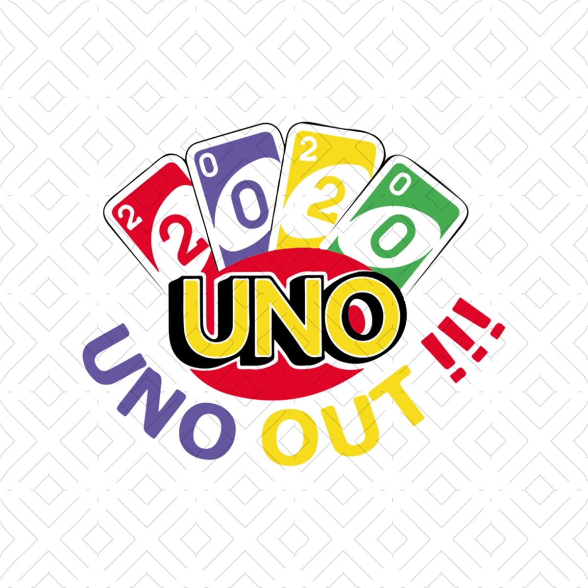 Uno 2020, uno svg, uno out, game, uno birthday, uno party, 2 | Inspire ...
