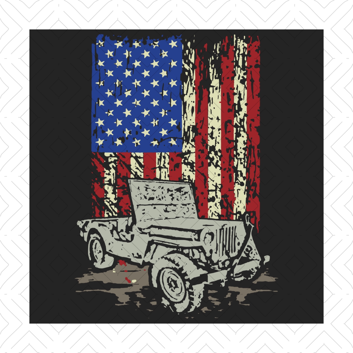 American Flag 4X4 Jeep American Flag 4th Of July Svg, Indepe | Inspire ...