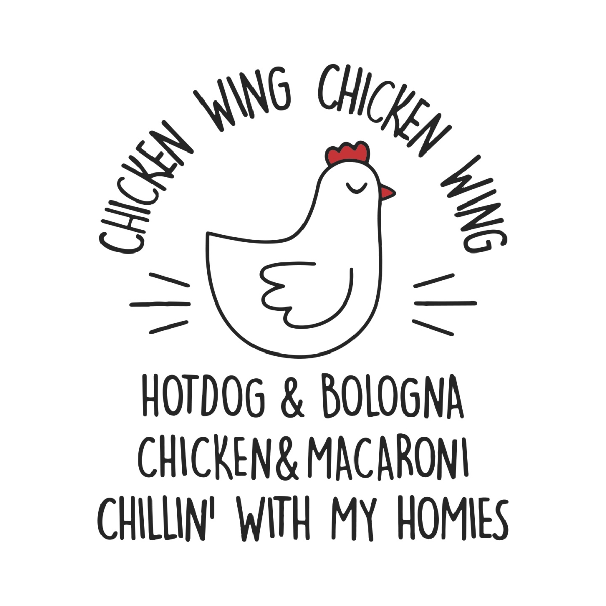 Viral Chicken Wing Chicken Wing Song Svg, Trending Svg, Chic | Inspire ...