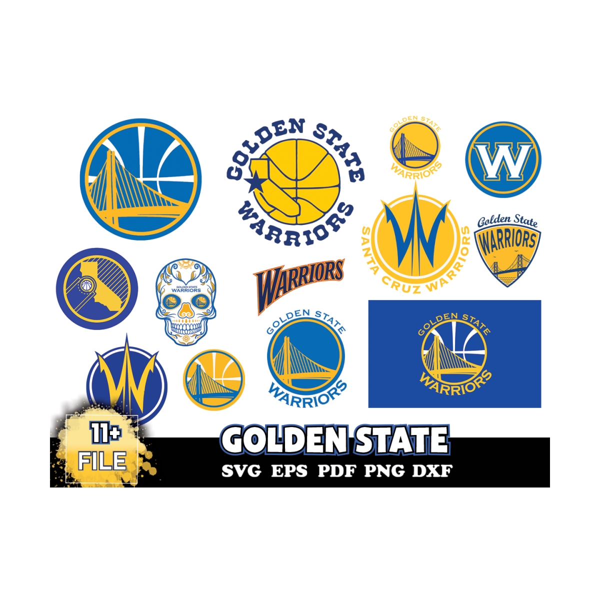 11 FILE Golden State Svg Bundle | Inspire Uplift