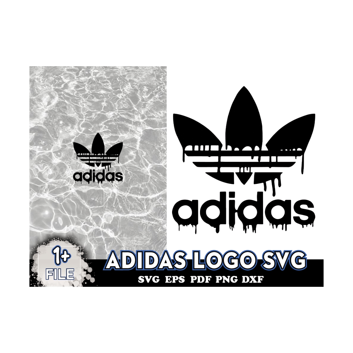 Adidas Logo Svg, Logo Brand Svg, Dripping Logo Svg | Inspire Uplift