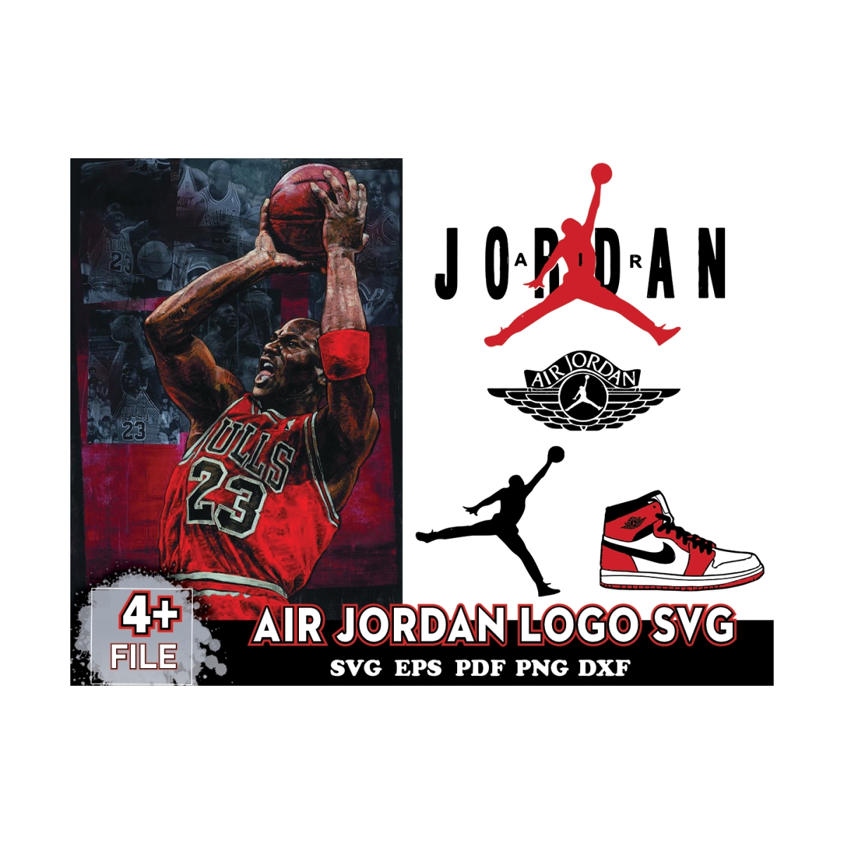 Air Jordan Logo Svg, Logos Brand Svg, Air Jordan Svg | Inspire Uplift