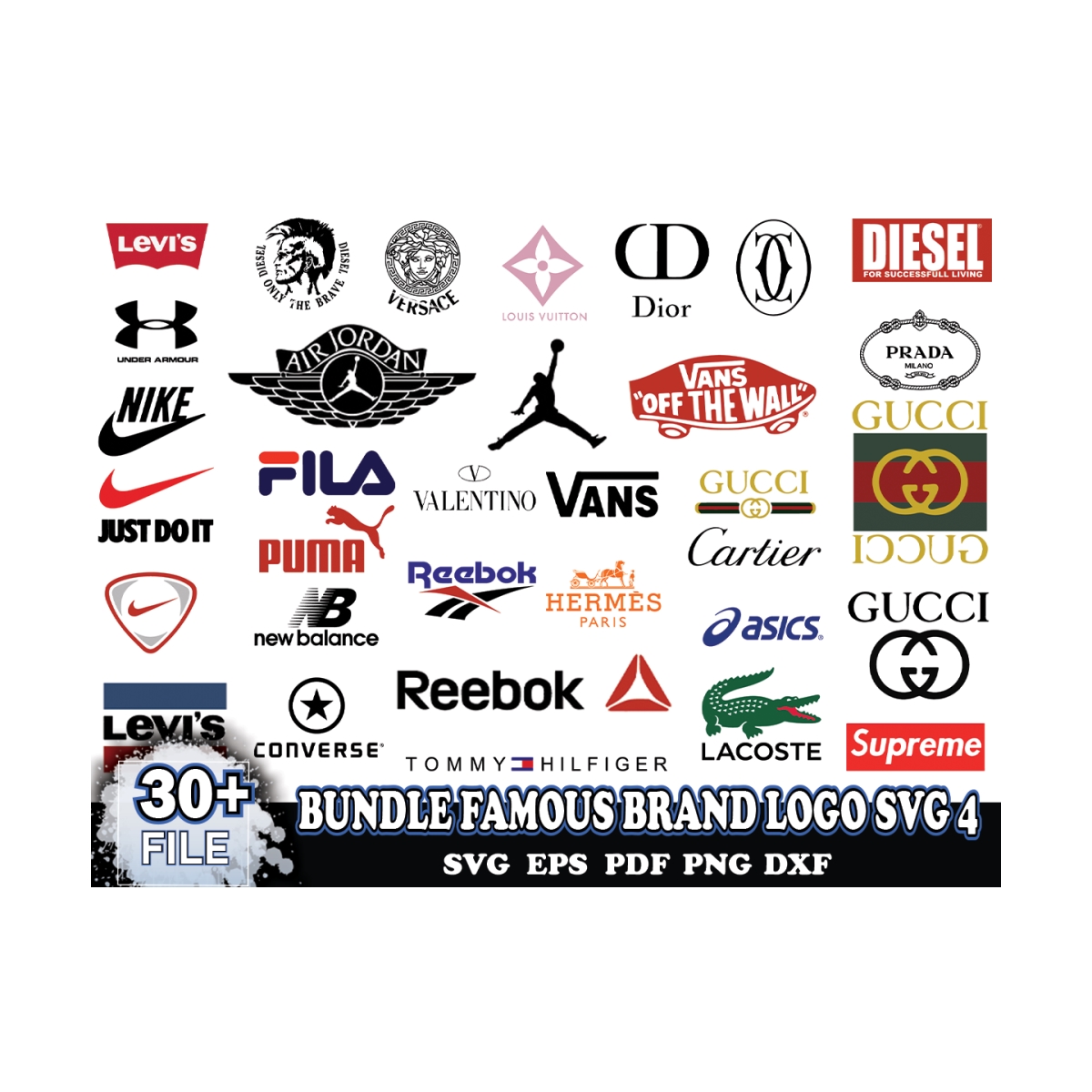 Bundle Famous Brand Logo Svg 4, File For Cricut | Inspire Uplift