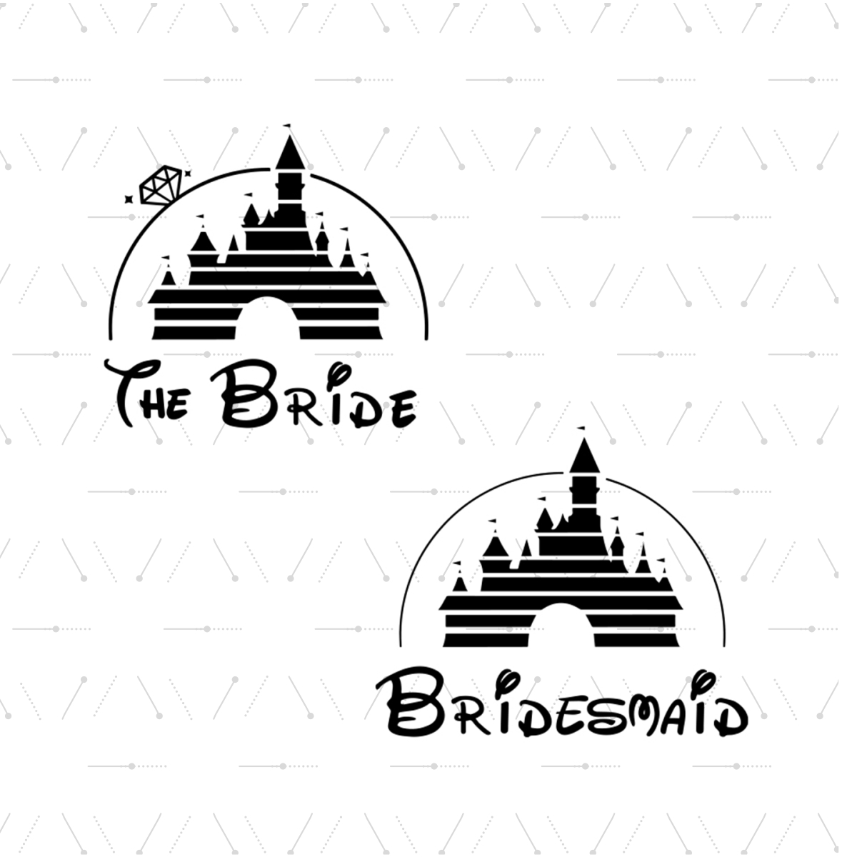 The Bride Svg, Disney Svg, The Bridesmaid Svg, Palace Svg, D - Inspire ...