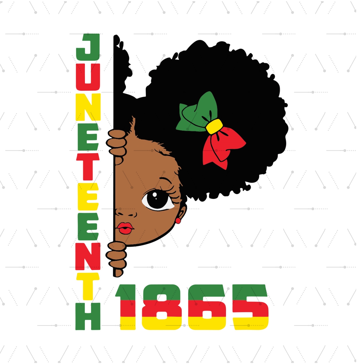 Juneteenth Celebrating 1865 Cute Black Girl Svg, Juneteenth | Inspire ...