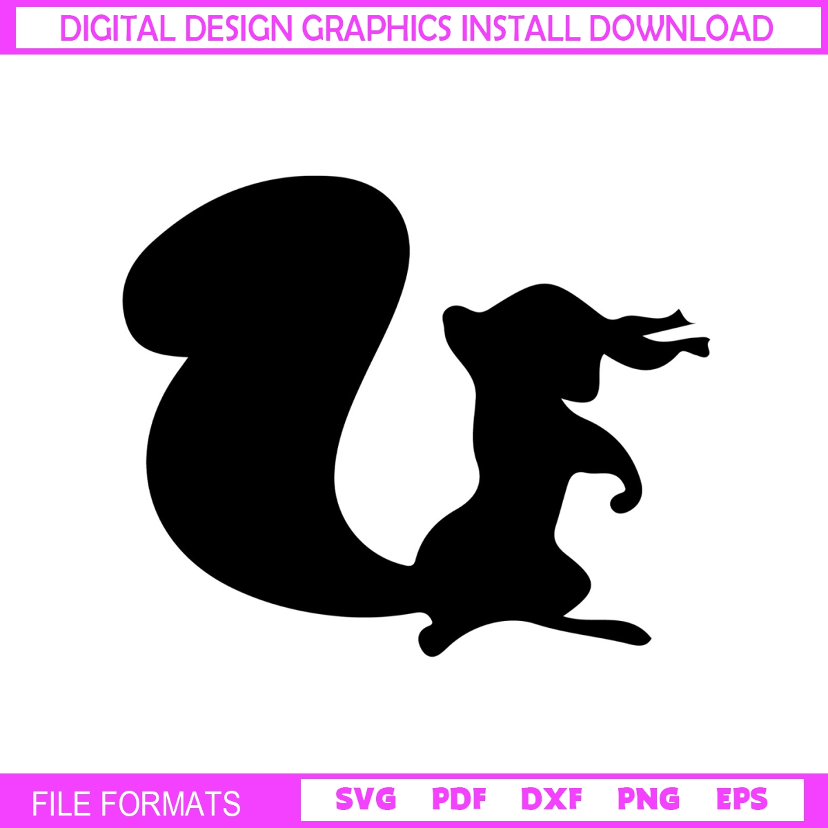 Disney Sleeping Beauty Squirrel Characters Silhouette SVG | Inspire Uplift