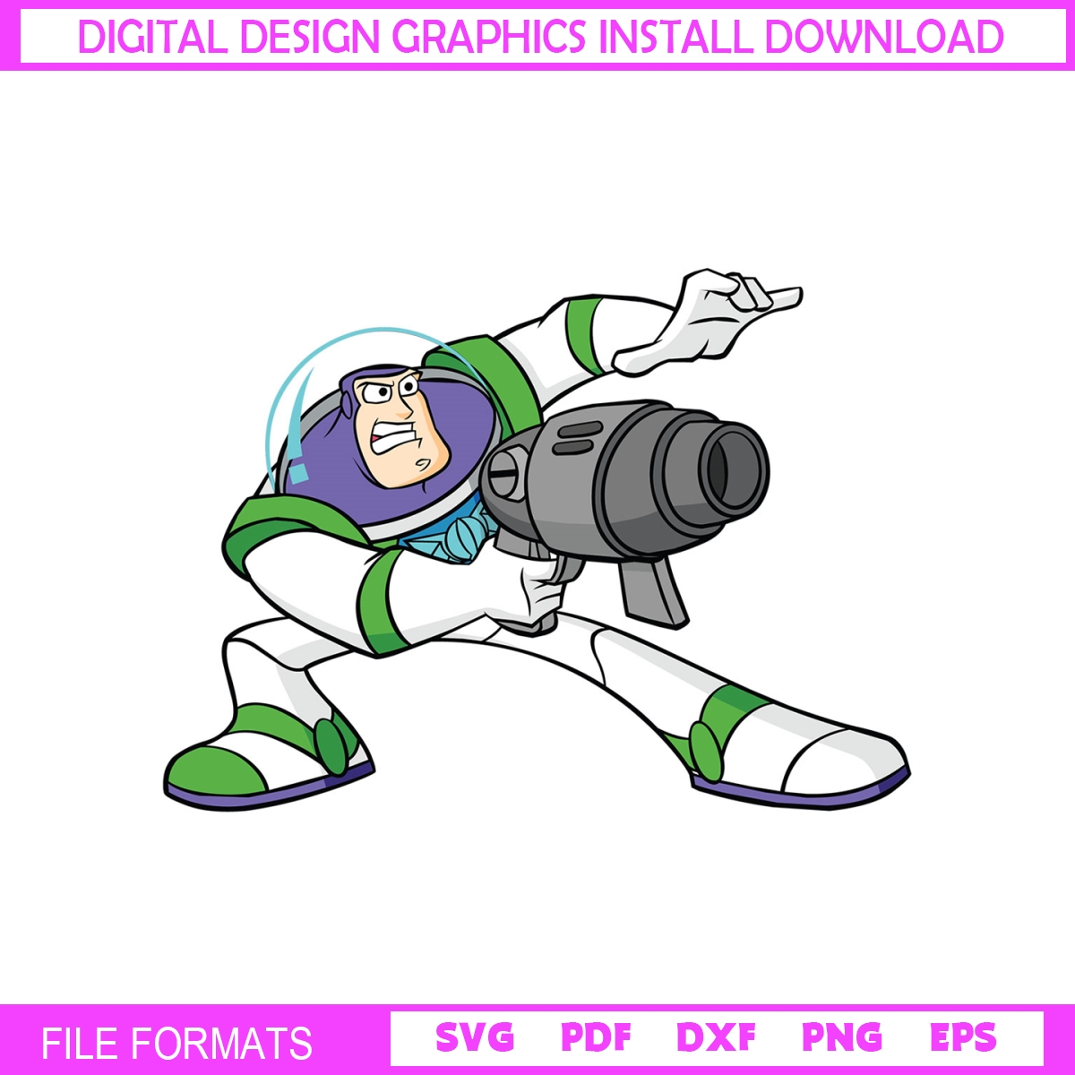 Buzz Lightyear Toy Story Cartoon PNG Vector - Inspire Uplift