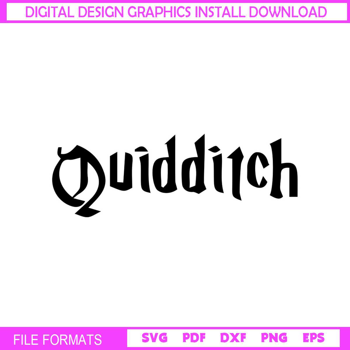 Quidditch Logo Harry Potter Quidditch Champions SVG | Inspire Uplift
