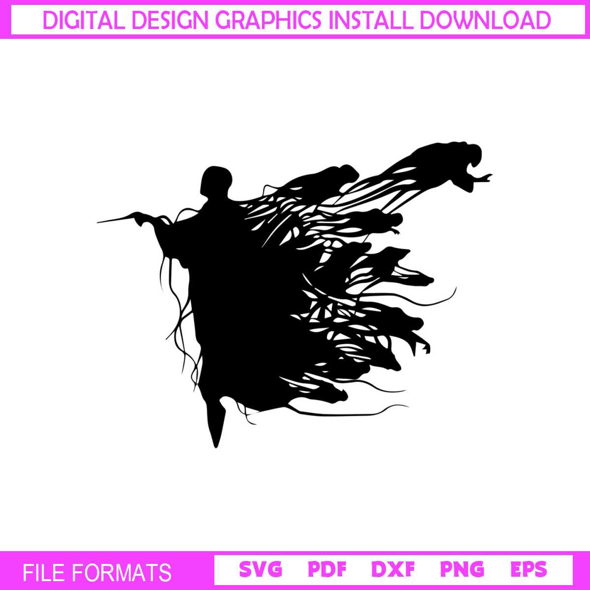 Ghost Surrounding Voldemort Harry Potter Movie SVG Cut Files | Inspire ...