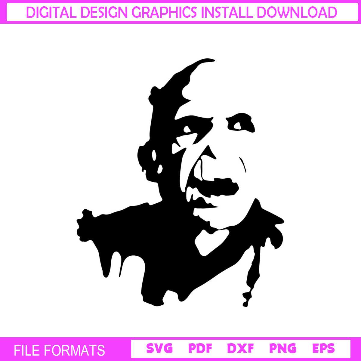 Harry Potter Lord Voldemort Head SVG Silhouette Vector - Inspire Uplift