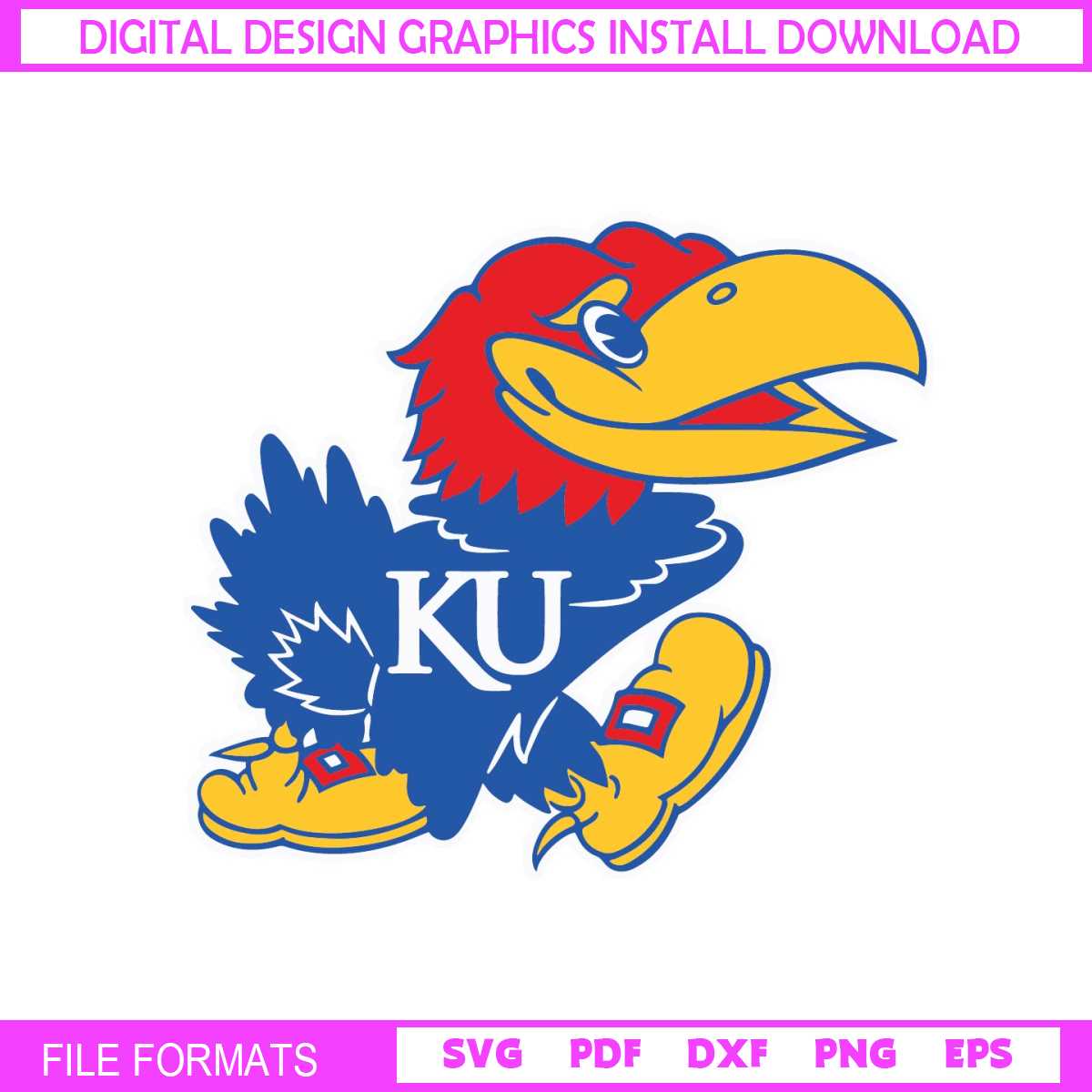 Kansas Jayhawks Svg, Logo Ncaa Sport Svg, Ncaa Svg, Png, Dxf | Inspire ...
