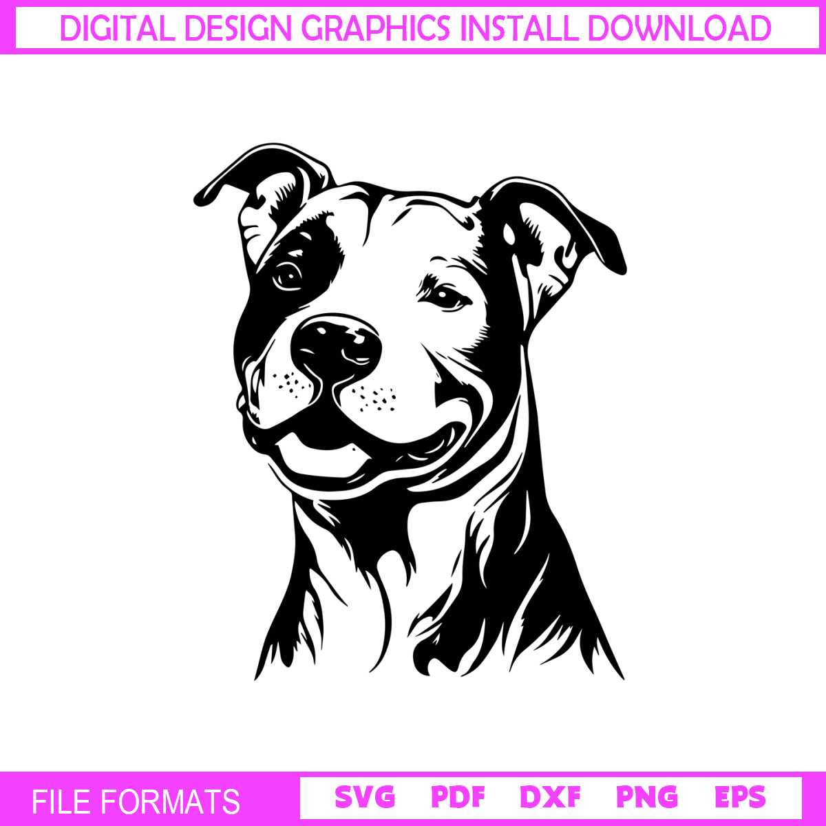 PITBULL SVG, PITBULL Clipart, Pitbull Svg Files For Cricut, | Inspire ...