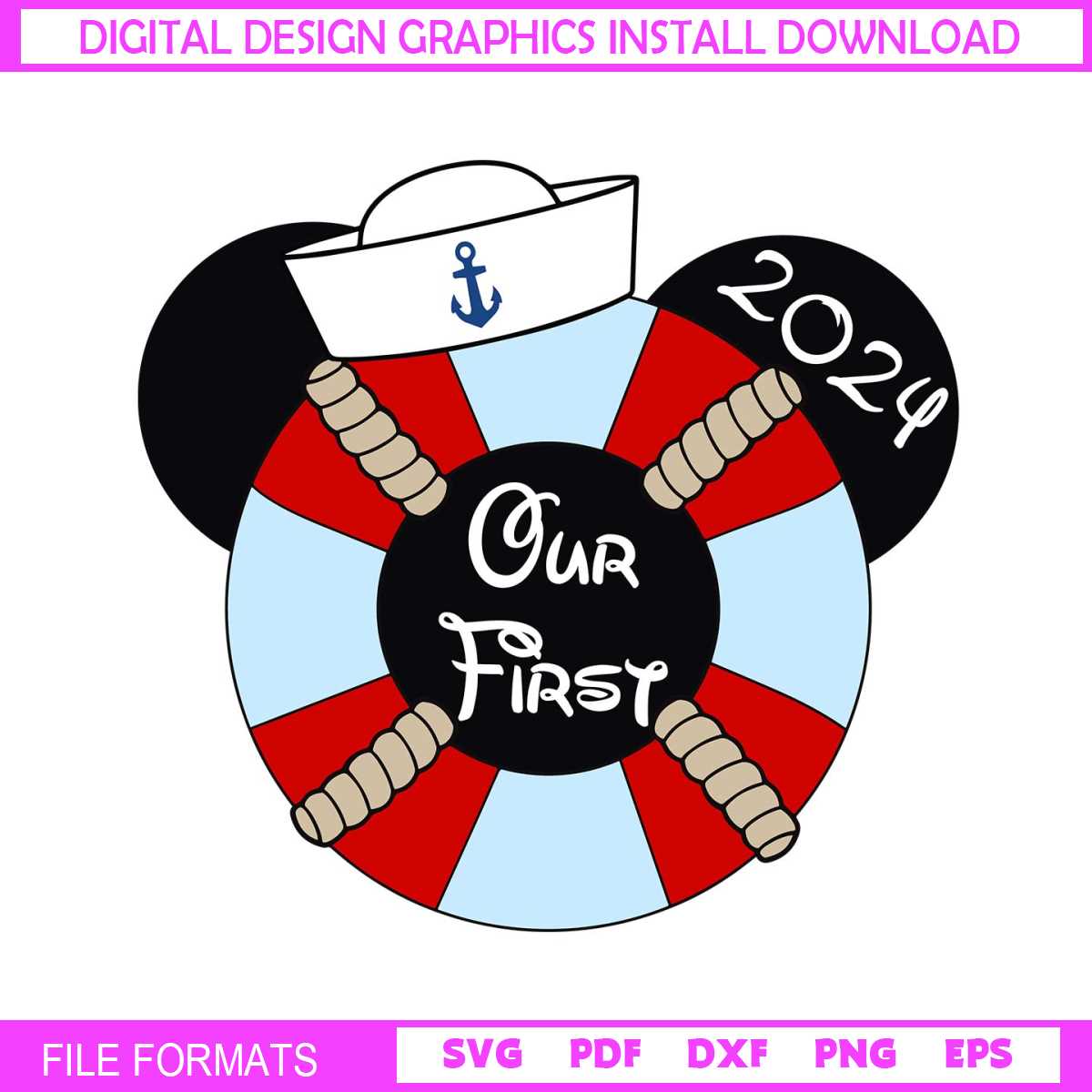 Our First Disney Cruise Trip 2024 SVG | Inspire Uplift