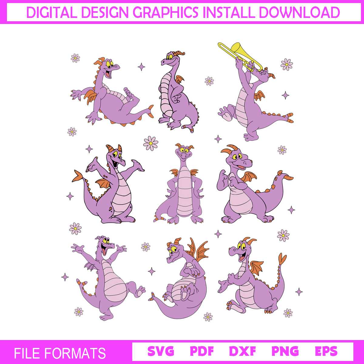 Disney World The Figment Vacation Design SVG | Inspire Uplift