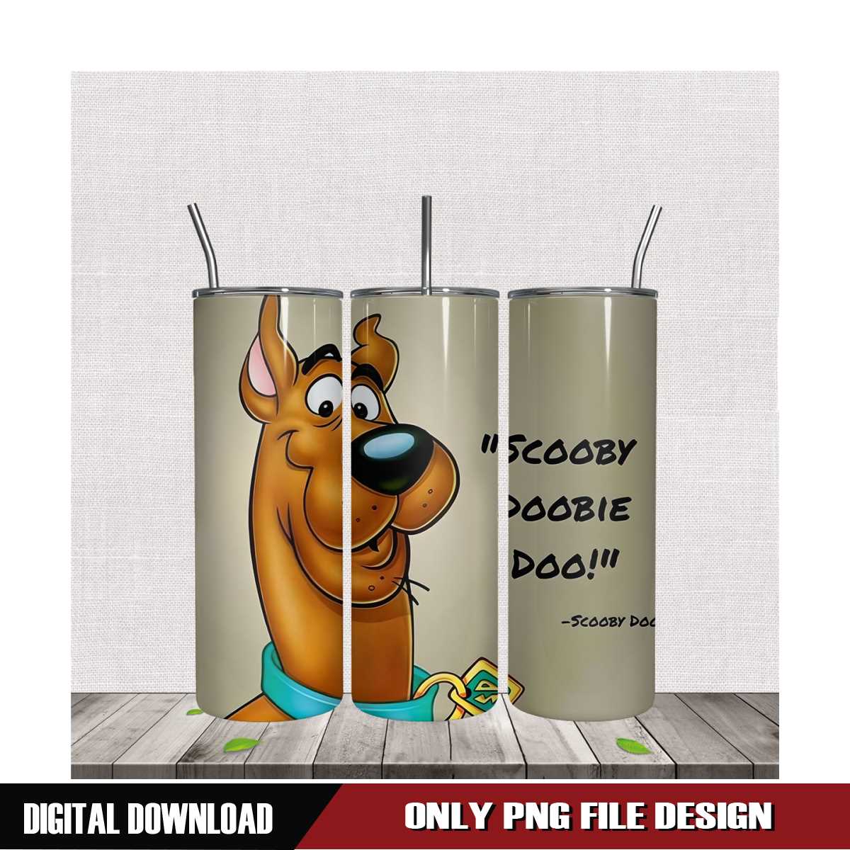 Scooby Doobie Doo Tumbler Sublimation PNG | Inspire Uplift
