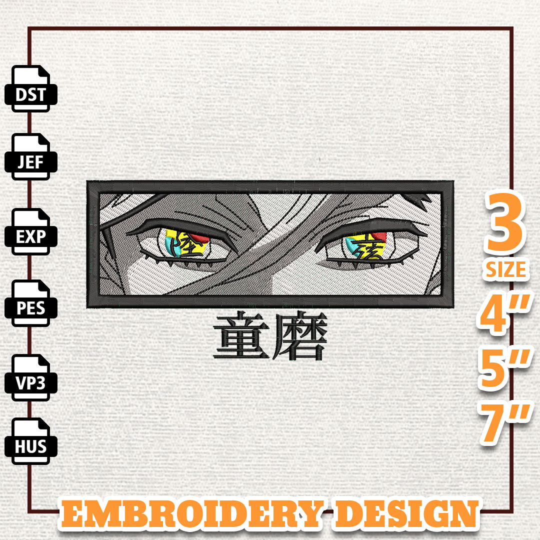 Douma Demon Slayer, Anime Embroidery Design, Anime Machine E - Inspire ...
