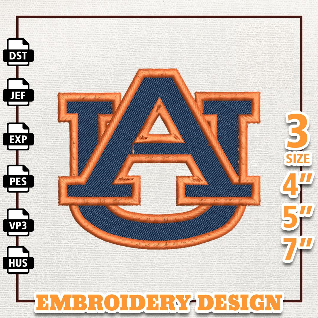 NCAA Auburn Tigers, NCAA Team Embroidery Design, NCAA Colleg | Inspire ...